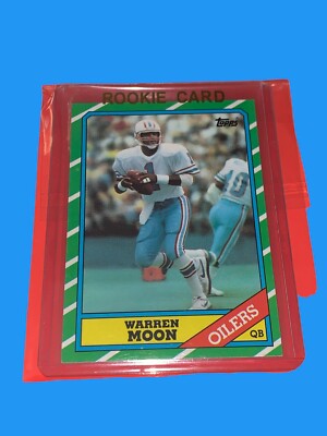 Football cards. Warren Moon, Houston Oilers. 1986 Topps Rookie Card | eBay