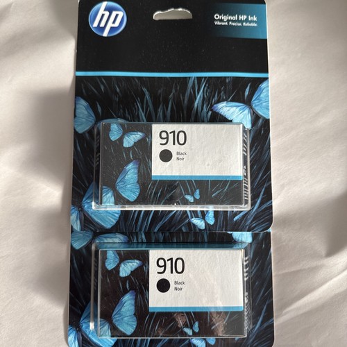 2 Original HP Ink 910 Black Noir NEW SEALED | eBay