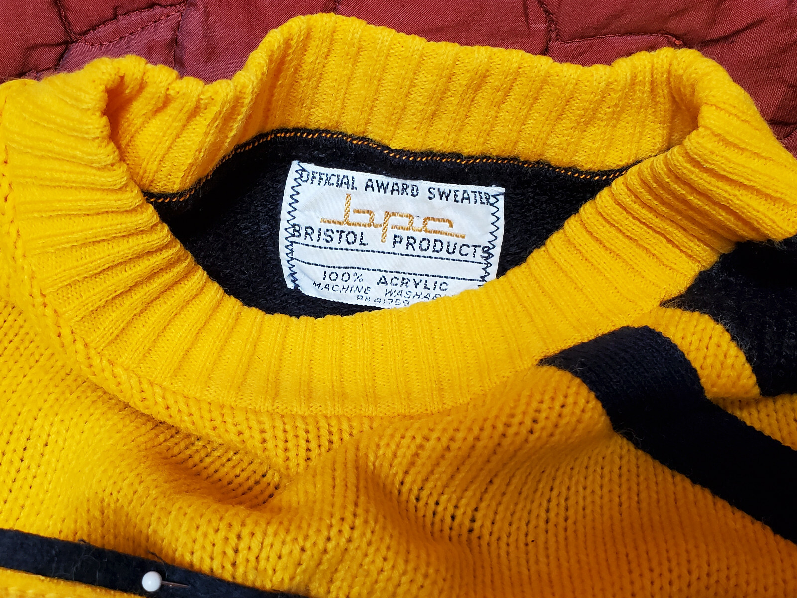 Vintage Official Award Sweater Cardigan b.p.c Bristol… - Gem