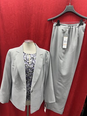 KASPER PANT SUIT/SIZE 18W/INSEAM 32'/NEW WITH TAG/RETAIL$240/PLUS SIZE ...