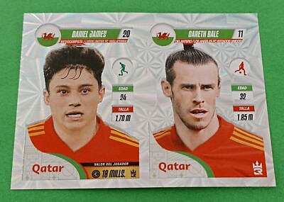 2022 3R Qatar World Cup FIFA #099 DANIEL JAMES / GARETH BALE Wales ...