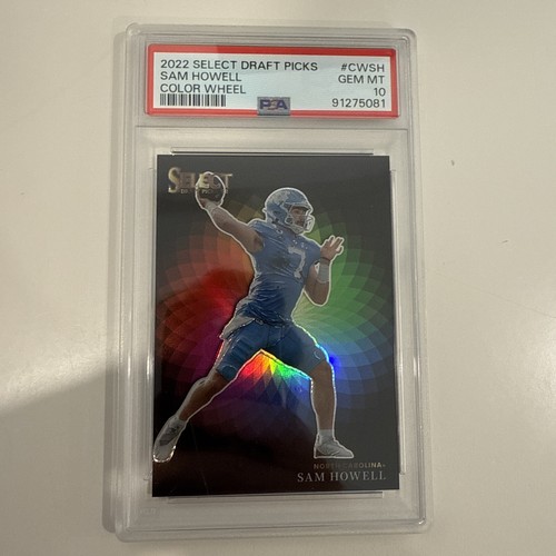 2022 Panini Select Draft Picks Sam Howell #CWSH Color Wheel PSA 10 case ...