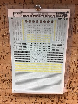 MICROSCALE DECAL HO SCALE 87-142: FEC Early Hoods | eBay