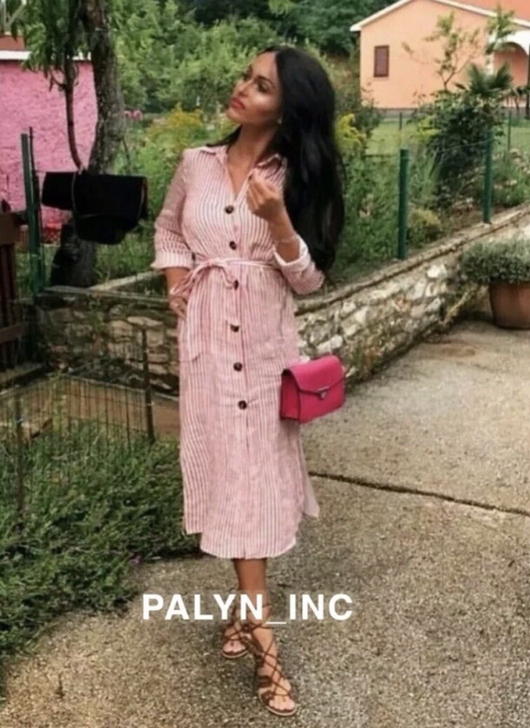 NWT ZARA LONG FLOWING STRIPED TUNIC DRESS WITH BUTTONS 7704/610 | eBay