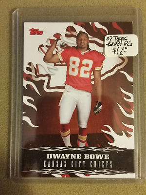 2007 Topps Red Hot Rookies #7 Dwayne Bowe : Kansas City Chiefs | eBay