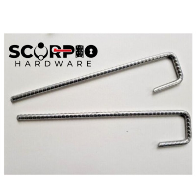 J Pins Galvanised Steel Ground Peg 200x40x6mm for Field Stock Garden ...