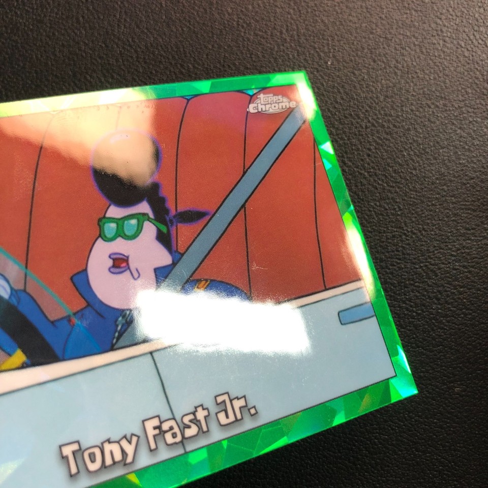 2025 Topps Chrome Spongebob 25th Anniv Sapphire Tony Fast Jr. Green /99 ...