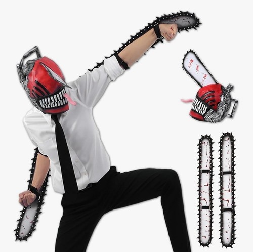 NEW Chainsaw Man Cosplay Mask Costume Props Latex Set Made Limited from ...