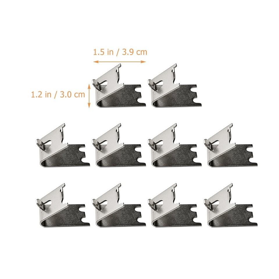 10pcs Freezer Shelf Clips Cooler Shelf Supports Stainless Steel Shelf ...