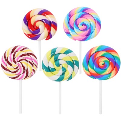 5 PCS Cute Lollipop Toys Lollipops Craft Jumbo Candy Model Large ...