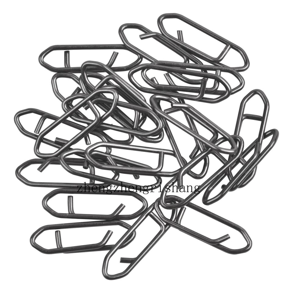 Fishing Power Clips Stainless Steel Speed Clips Quickly Change Snaps 50 ...