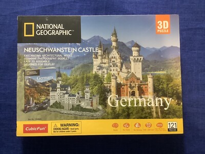 National Geographic Germany Neuschwanstein Castle 3D Puzzle 128pc By ...