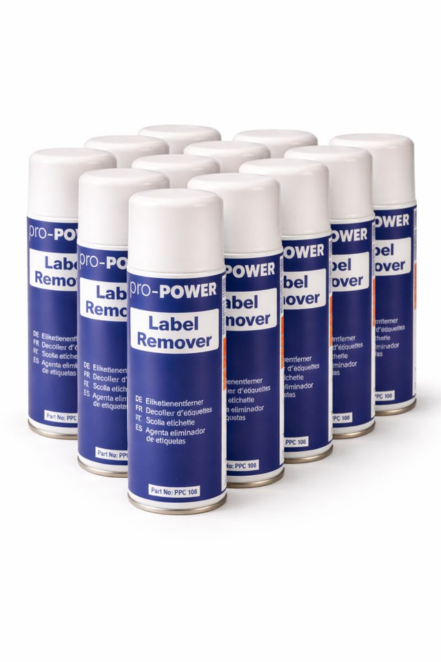 Pro Power PPC108 Label Remover 200ml Aerosol Adhesive Sticker Residue ...