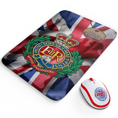Personalised Military Mouse Mat Royal Engineers Work Pad PC Army MUP33 ...