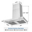 30in Wall Mount T-Shape Range Hood 900CFM Stainless Steel Stove Vent 3 ...