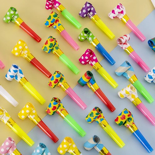 30Pcs Colorful Party Blowouts Whistles Noice Maker Toys for Kids ...