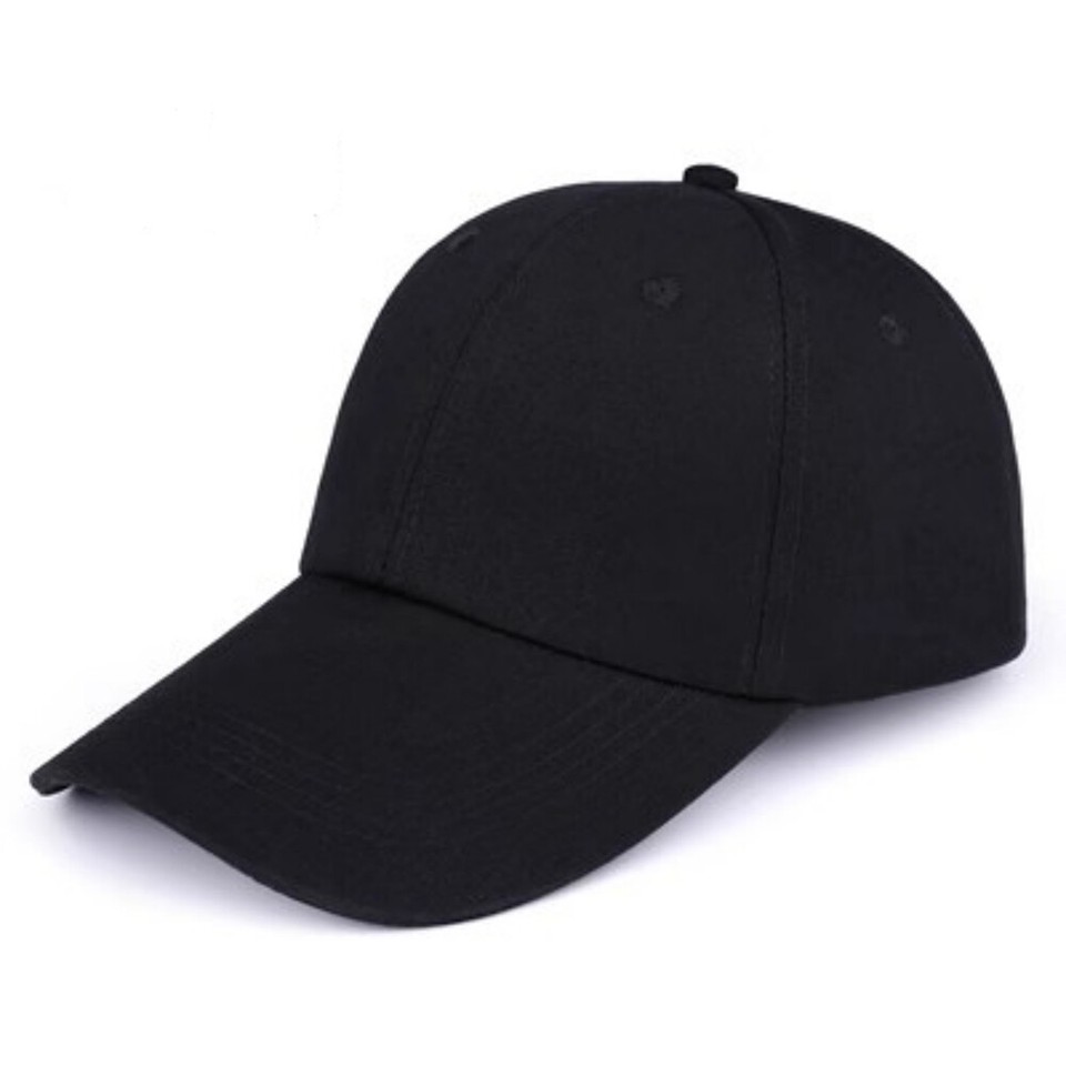 Cotton Cap Baseball Caps Hat Adjustable Polo Style Washed Plain Solid ...