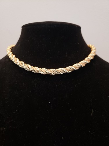 14K WOMENS YELLOW GOLD ROPE CHAIN 7. 75 MM WITH WRAPPED WHEAT CHAIN 54. ...