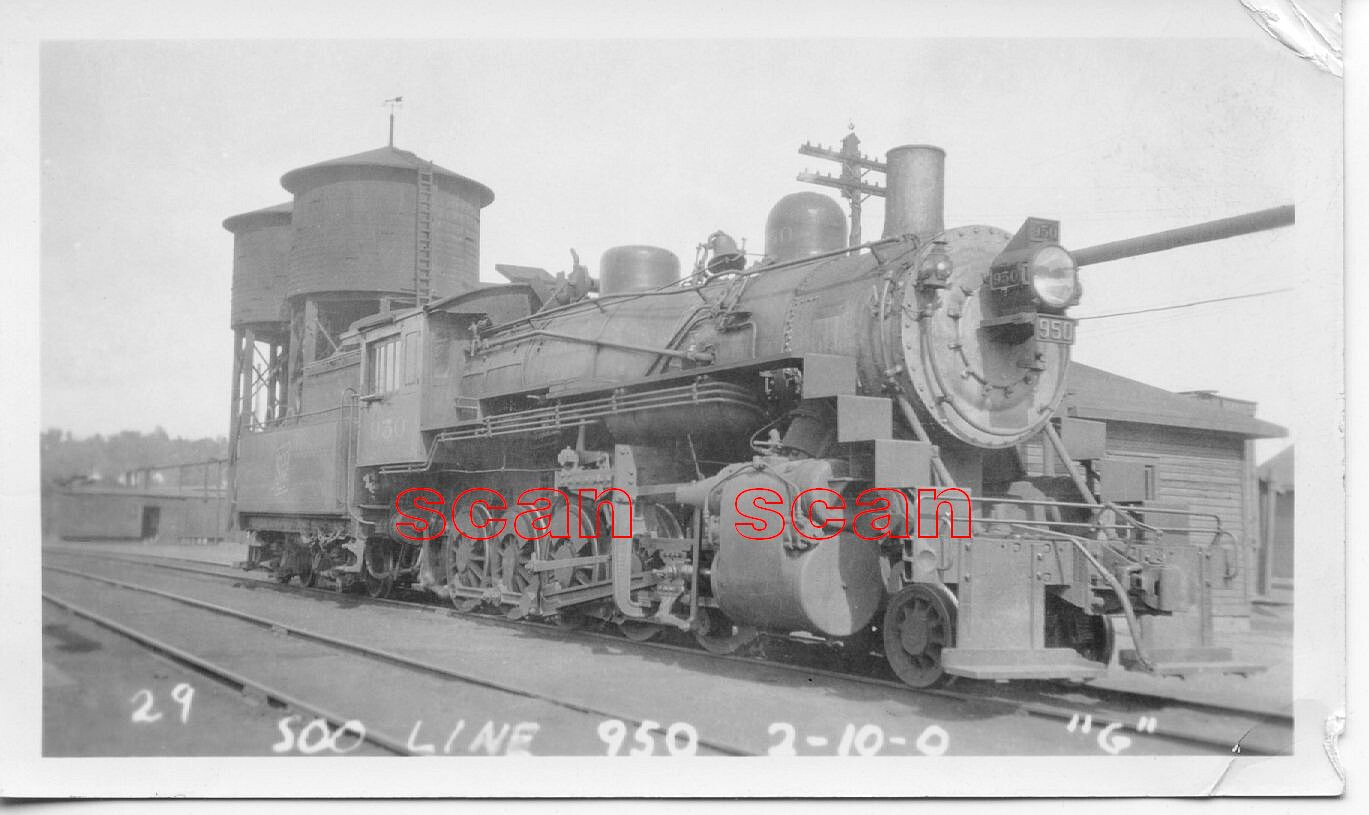 4B750 RP 1930s/40s SOO LINE RAILROAD 2-10-0 #950 | eBay