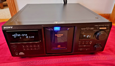 Sony CDP-CX400 Mega Storage 400 CD Disc Changer, New Belts. no Remote ...