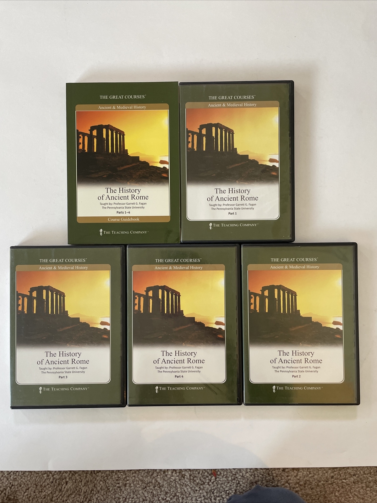 History of Ancient Rome Garrett G. Fagan 24 CDs & Guidebook “The Great ...