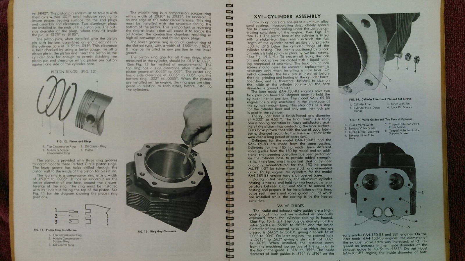 Original Franklin Aircraft Engine 6A4-150 165 Spare Parts Catalog ...