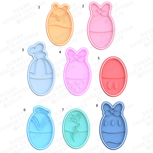Easter Egg Disney Style Cookie Cutter Fondant Cutter Biscuit Easter ...