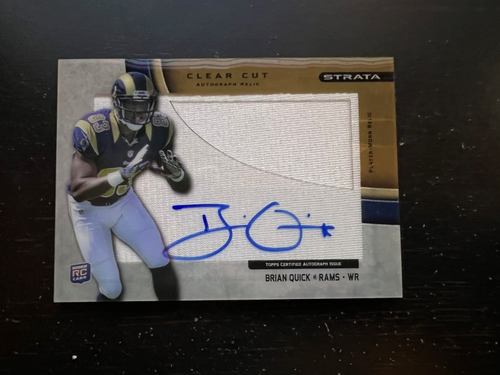 2012 Topps Strata - Clear Cut Autograph Rookie Relics - Gold CCAR-BQ ...