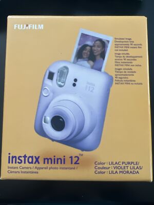 Fujifilm NEW mini 12 Instant Film Camera Lilac Purple W/film ...