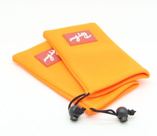 LOT OF 2 NEW RAY BAN ORANGE AUTHENTIC EYEWEAR EYEGLASSES GLASSES CASE ...