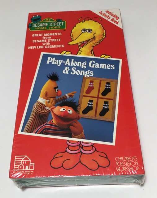 Sesame Street Play-along Games & Songs VHS Video Tape 1986 Ctw Muppets ...
