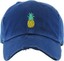 Pineapple Embroidery Dad Hat Baseball Cap Unconstructed | eBay
