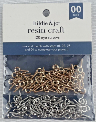 Hildie & Jo Resin Craft 120 Small Eye Screws | eBay