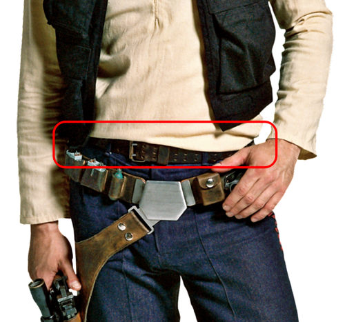 Custom made Han Solo leather belt - Star Wars, Empire, Jedi, ANH, ESB ...