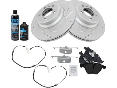 TRQ 44PG91D Front Brake Pad Rotor and Wear Sensor Kit Fits 2002-2005 ...