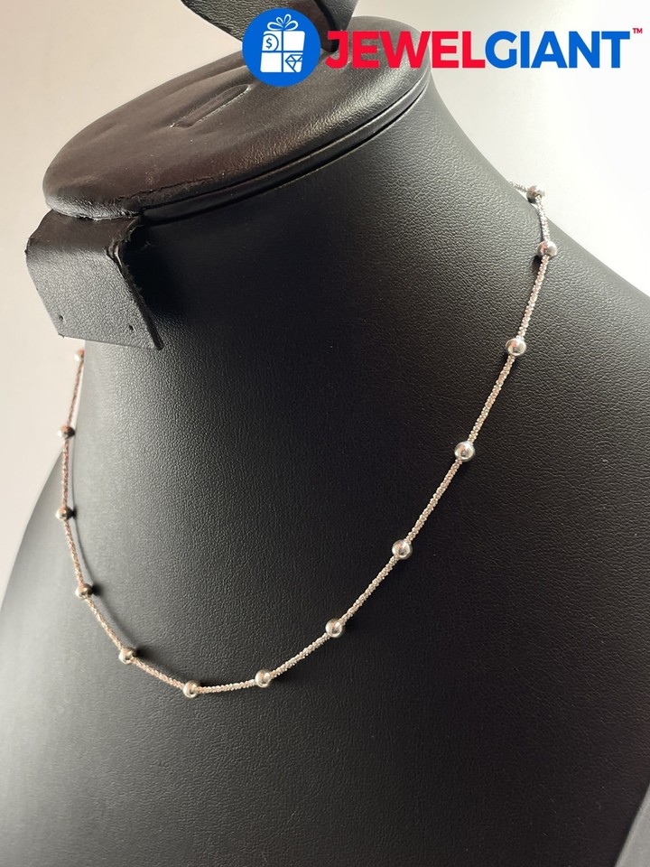 STERLING SILVER KA 1772 18 INCH NECKLACE 4MM WIDTH CHAIN 5.8G #GB531 | eBay