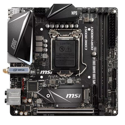 MSI MPG Z390i Gaming Edge AC LGA1151 DDR4 SDRAM Intel Z390 Mini ITX ...