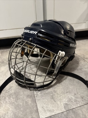Bauer 4500 Ice Hockey Helmet Blue Medium Bhh4500M | eBay