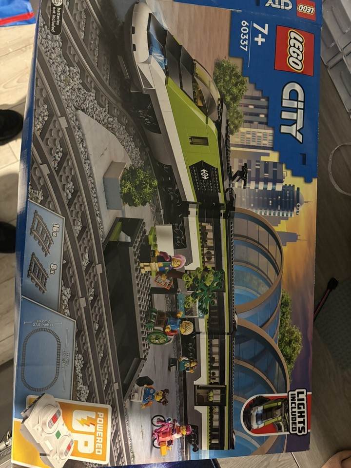 Lego Train With Loads Of Track (74 track pieces) plus original box ...