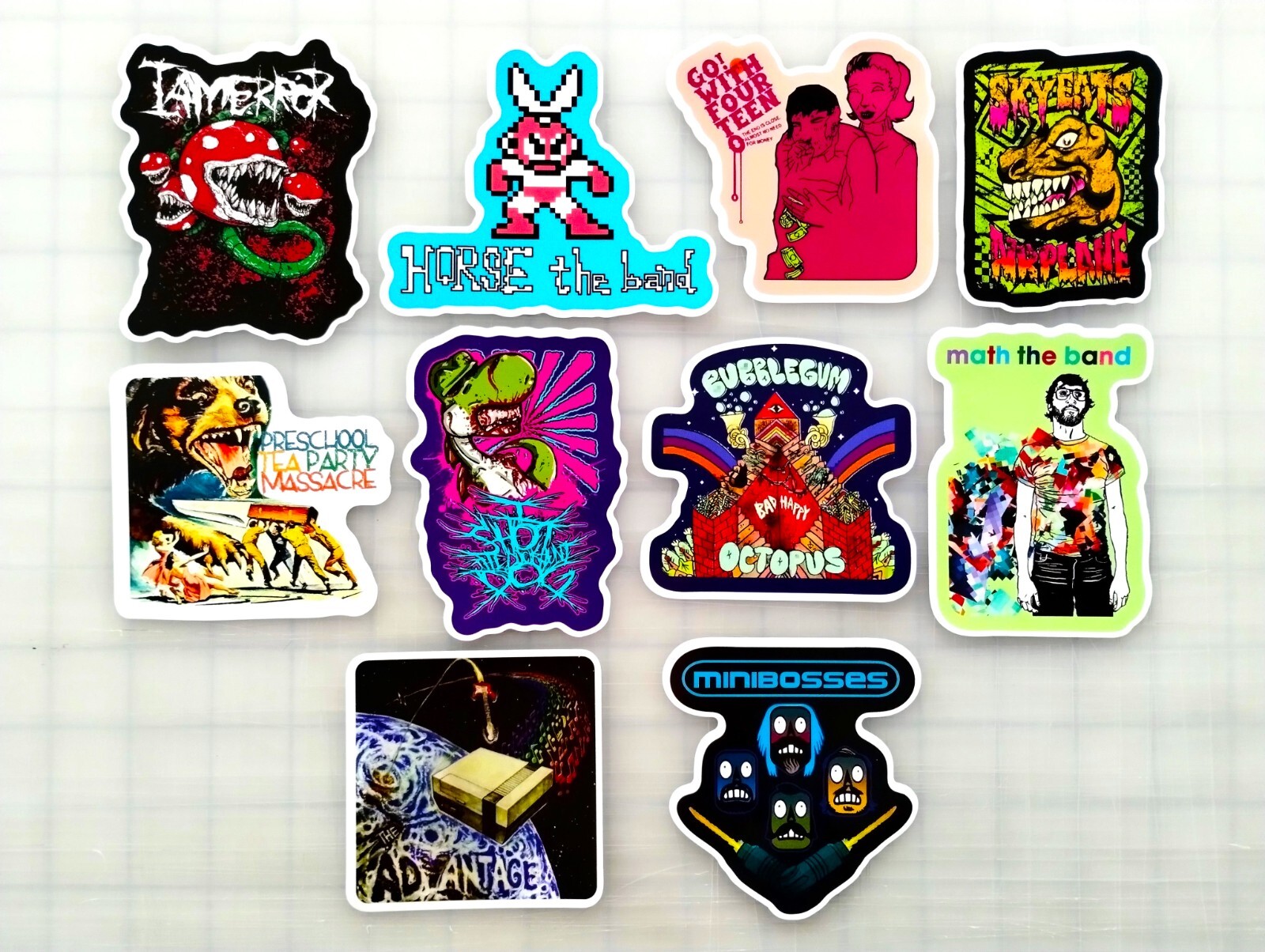 Nintendocore Vinyl Sticker Lot (10 Pack) grindcore cybergrind death ...