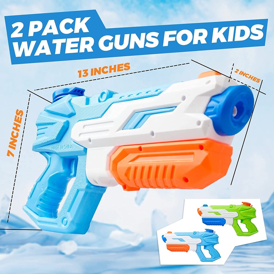 2 Pack Super Soaker Water Gun Squirt Guns Shooter Water Blaster for ...