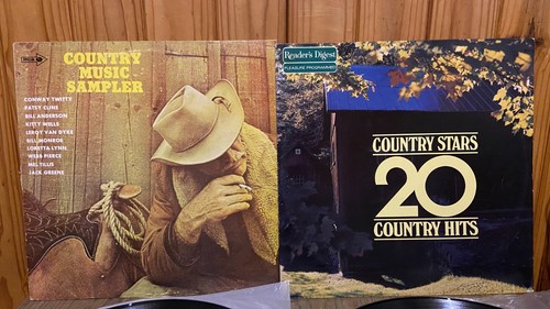 2 LPs - Country music sampler + Reader's Digest country stars 20 ...