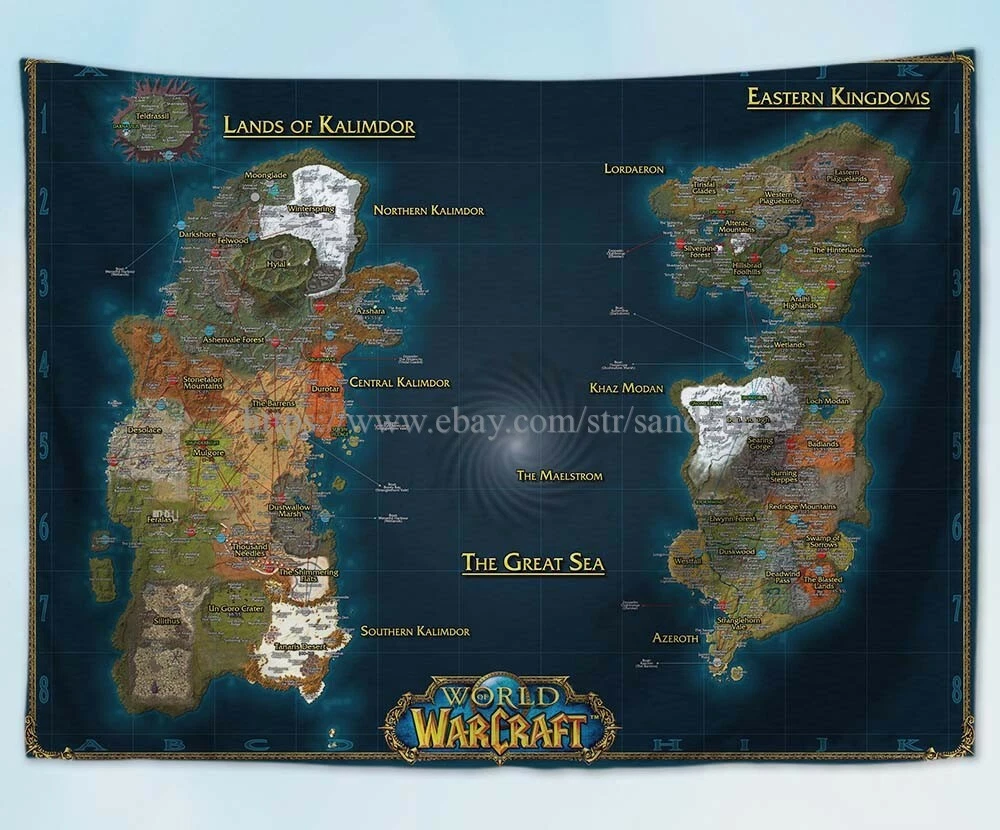 Azeroth Map Poster
