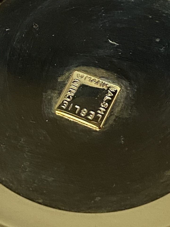 Mark Walsh Leslie Chin Extraordinary Enamel Jeweled Flower Gold ...