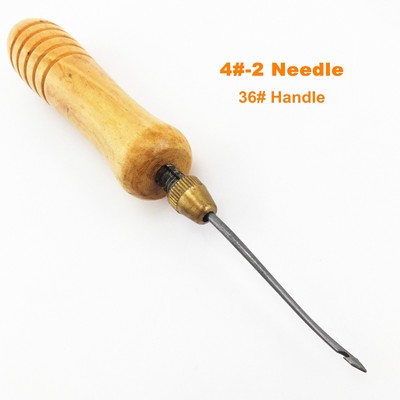 1pc 4#-2 Leather Craft Shoemaker Cobbler Sewing Stitching Hook Needle ...