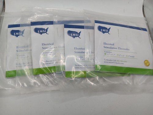 EMSI Electrical Tens Unit Stimulation Electrodes Lot of 4 New Sealed | eBay