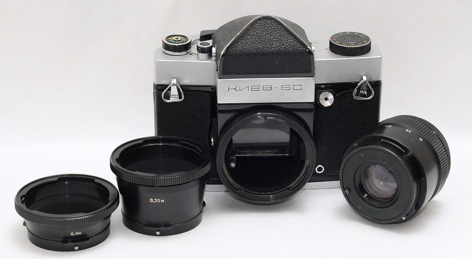 KIEV 6C Medium Format Film Camera 60 6x6 120 VEGA-12B 80mm f2.8 LENS ...