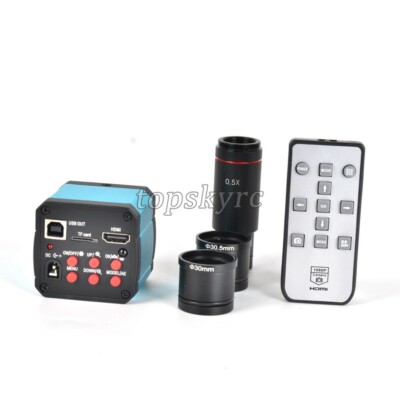 14MP HDMI Microscope Camera USB Output Digital Eyepiece w/ 0.5X C-mount ...