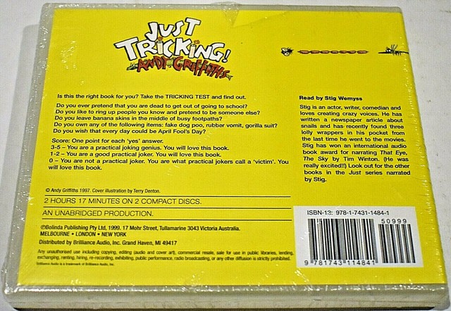 The Just Ser.: Just Tricking! by Andy Griffiths (2012, Compact Disc ...