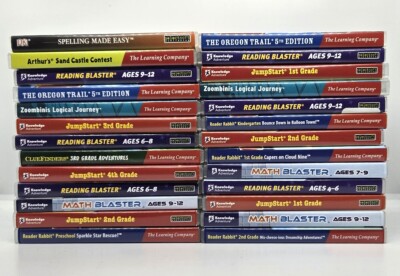 Kids Edutainment Childrens Software JumpStart Cluefinders Reader Rabbit ...